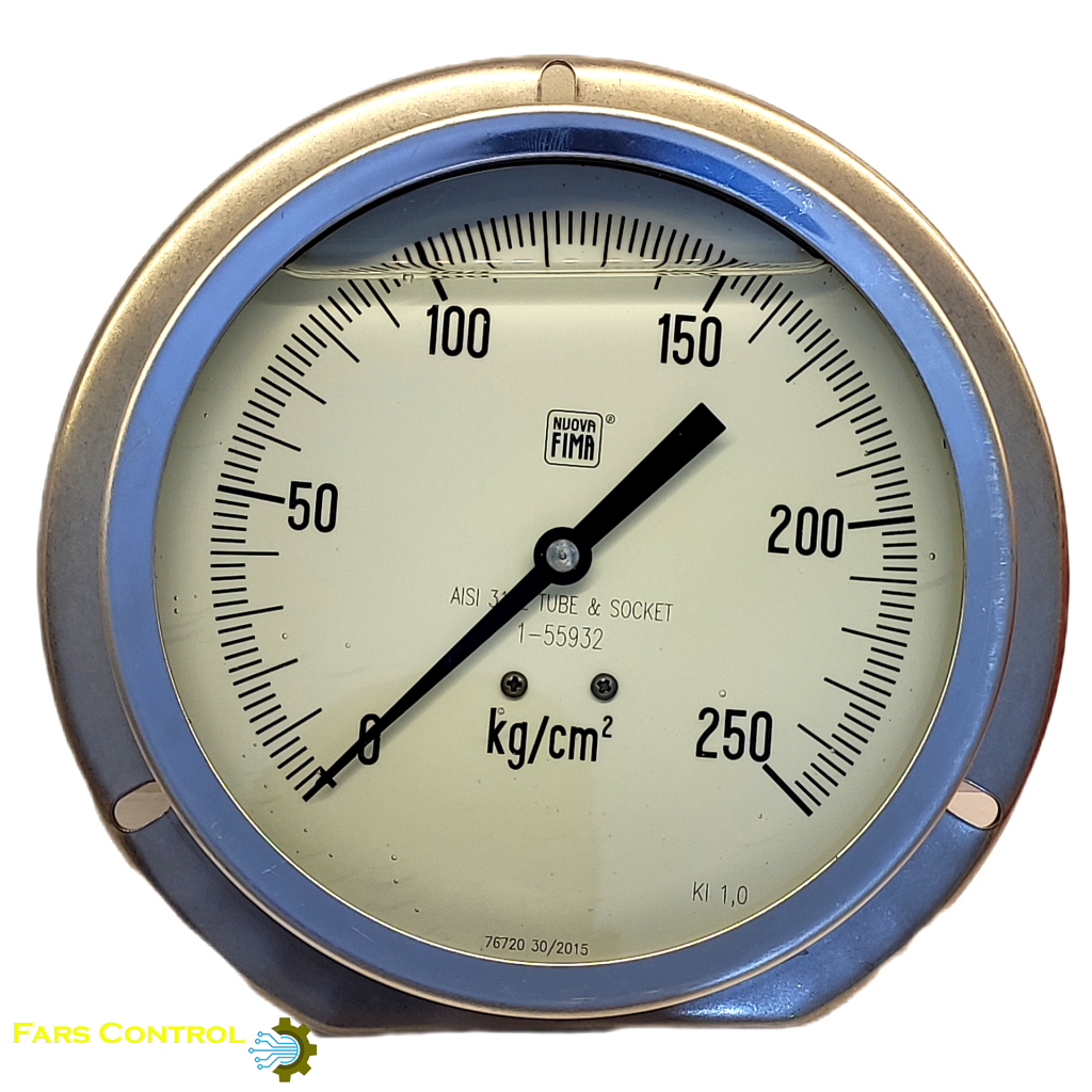 گیج فشار برند نووا فیما (NUOVA FIMA) 0-250 کیلوگرم بر سانتی متر مربع ...